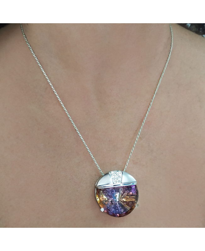 Ametrine One of a Kind Pendant 18K Gold Anahi Luna Exclusive