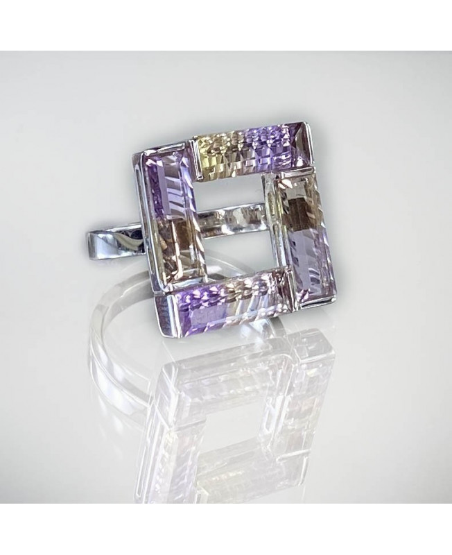 Ametrine Ring Argentium Silver Anahi Louvre