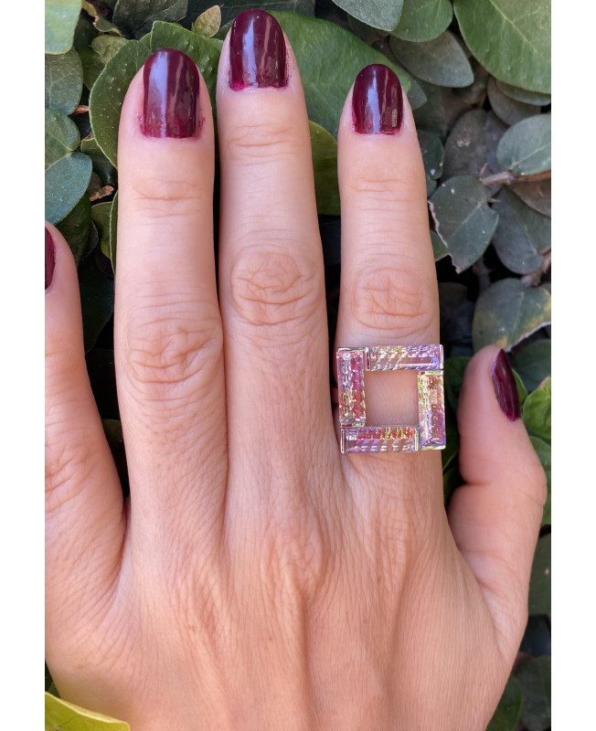 Ametrine Ring Argentium Silver Anahi Louvre
